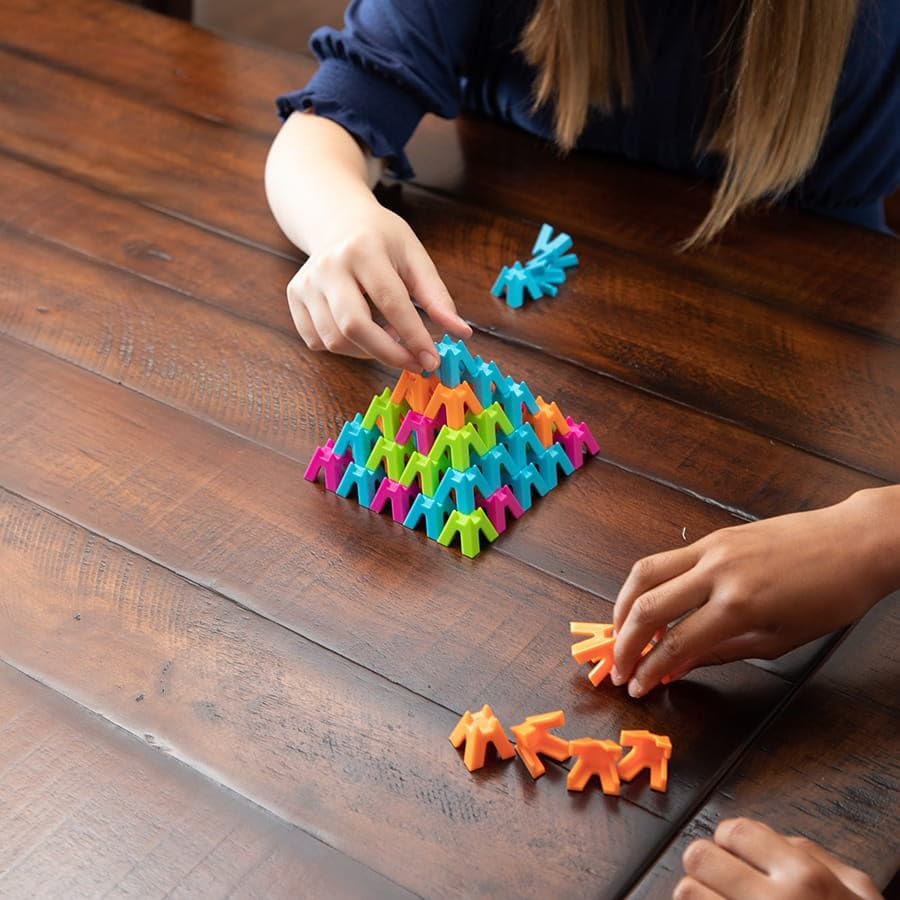 Fat Brain Toys Corners Up - Outsmart. Outstack. Out-Corner. [Fun Family Brainteaser Party Strategy Game for Kids, Teens, & Adults]