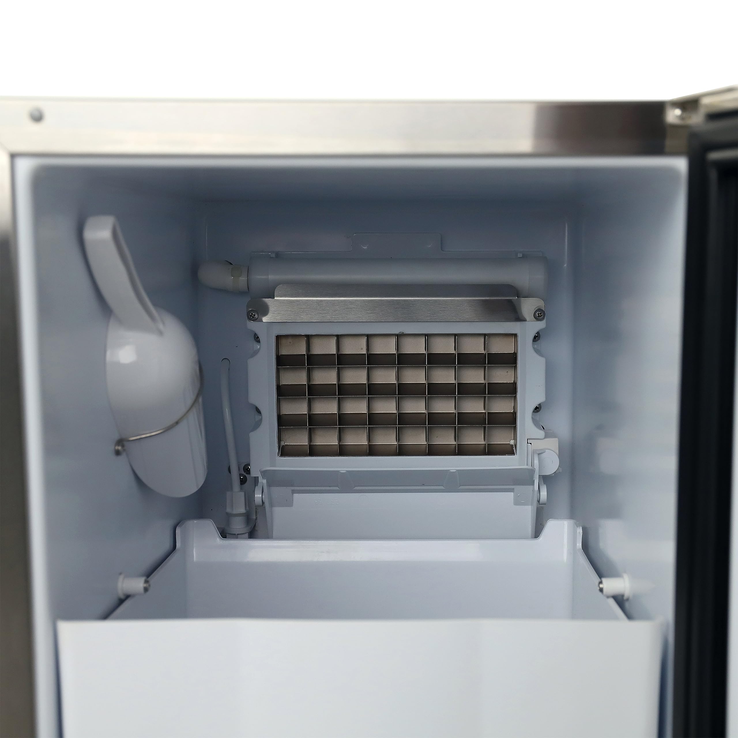 DUURA Elite Outdoor Built-in Ice Maker in Stainless Steel | Large Clear Ice Cubes, 25 lbs. Freezer Storage, Under Counter or Cabinet | Ice Machines, Commercial, for Home Kitchen