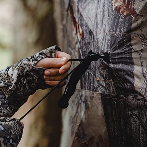 Barronett Blinds Radar™, Portable Hunting Blind, Pop-Up Hub Blind, Zipperless Windows, Lightweight, 2-Person, Bloodtrail Backwoods, 67” x 71” x 71”