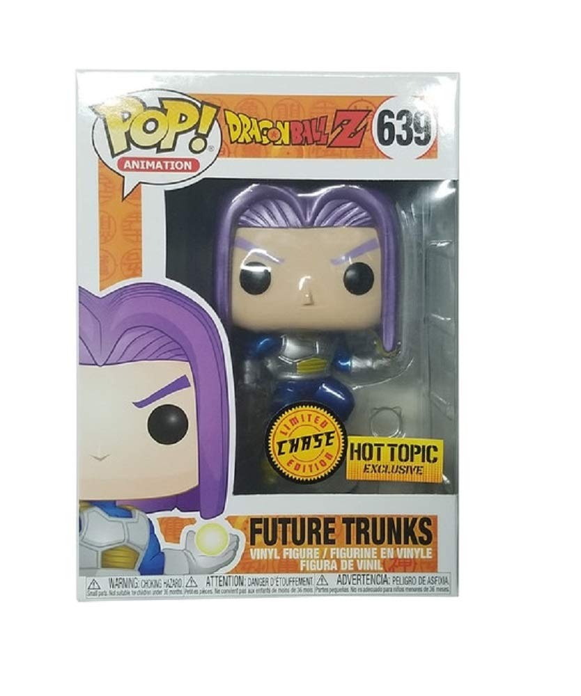Funko Pop! Dragonball Z Future Trunks Metallic Chase 639 Hot Topic Exclusive Vinytl Figure