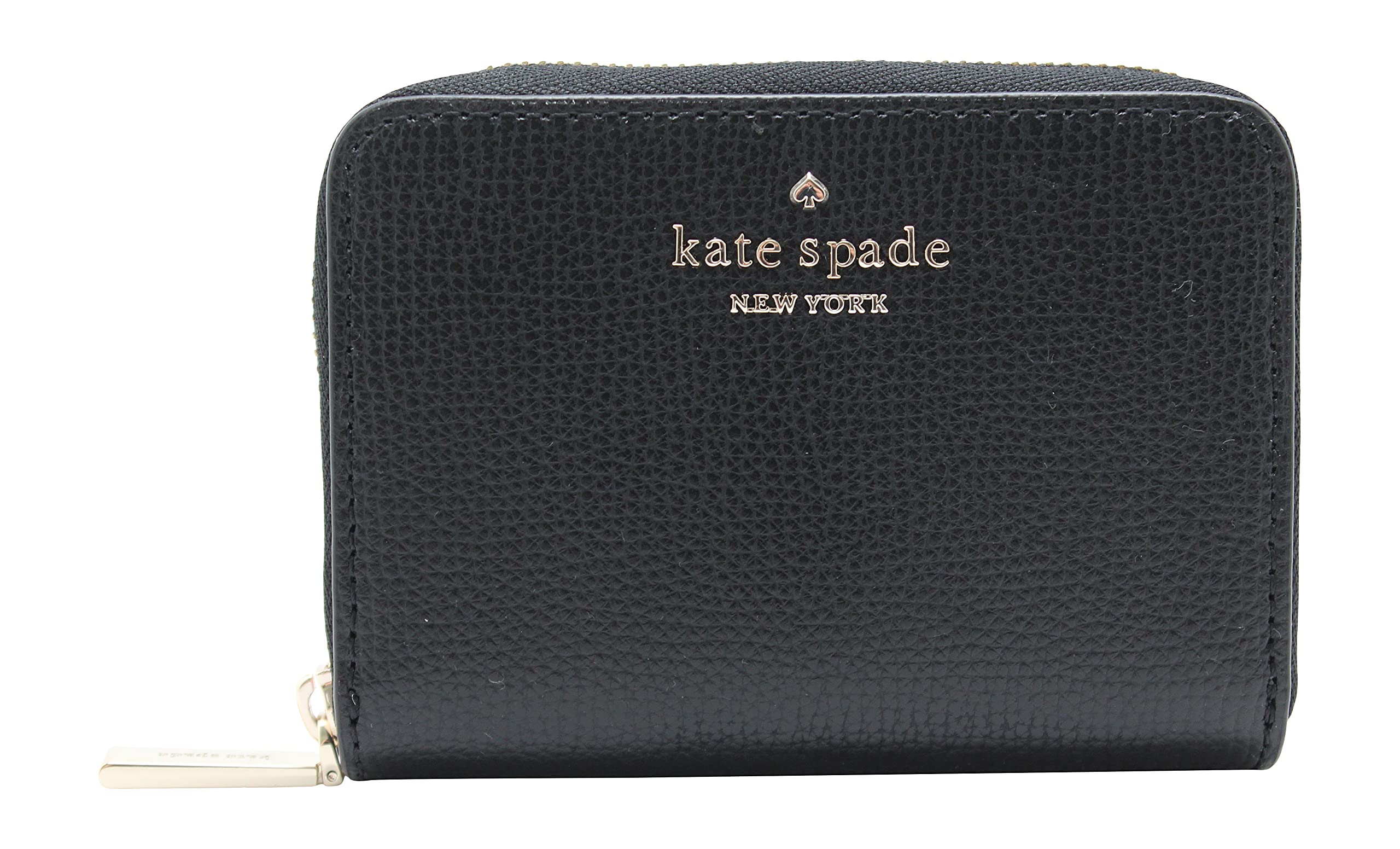 Kate Spade Darcy Small Zip Leather Credit Card Wallet Black
