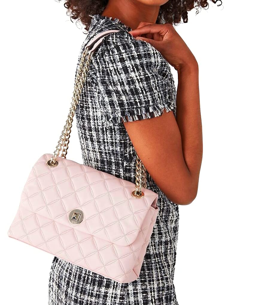 KATE SPADE NATALIA MEDIUM FLAP CROSSBODY SHOULDER LEATHER BAG IN ROSE SMOKE