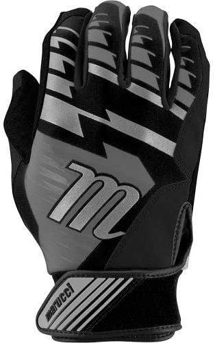 Marucci Tesoro Baseball Batting Gloves, Black, Small