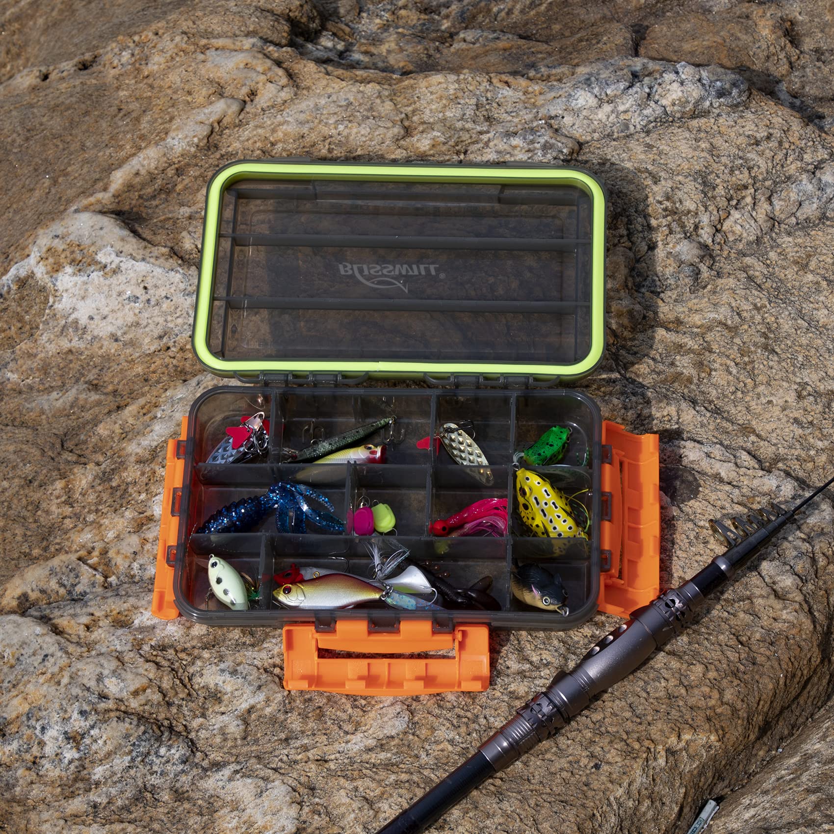 BLISSWILL Fishing Backpack Storage Bag with Two 3600 Fishing Tackle Box