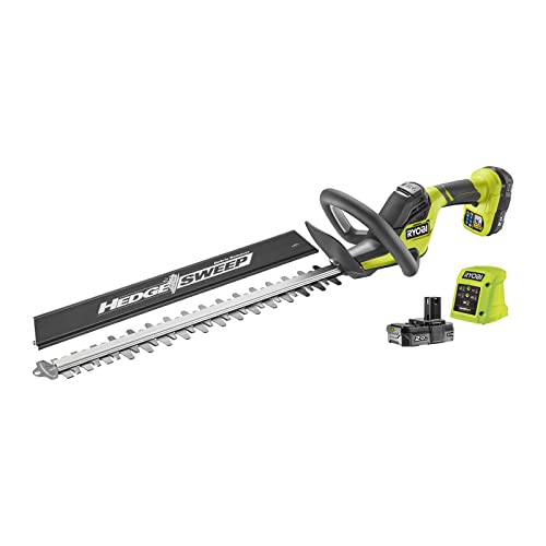 RYOBI 18V OnePlus Brushless Hedge Trimmer β Linea β 45 cm β 1 x 2.0 Ah Battery β 1 x Charger β RY18HT45A-120