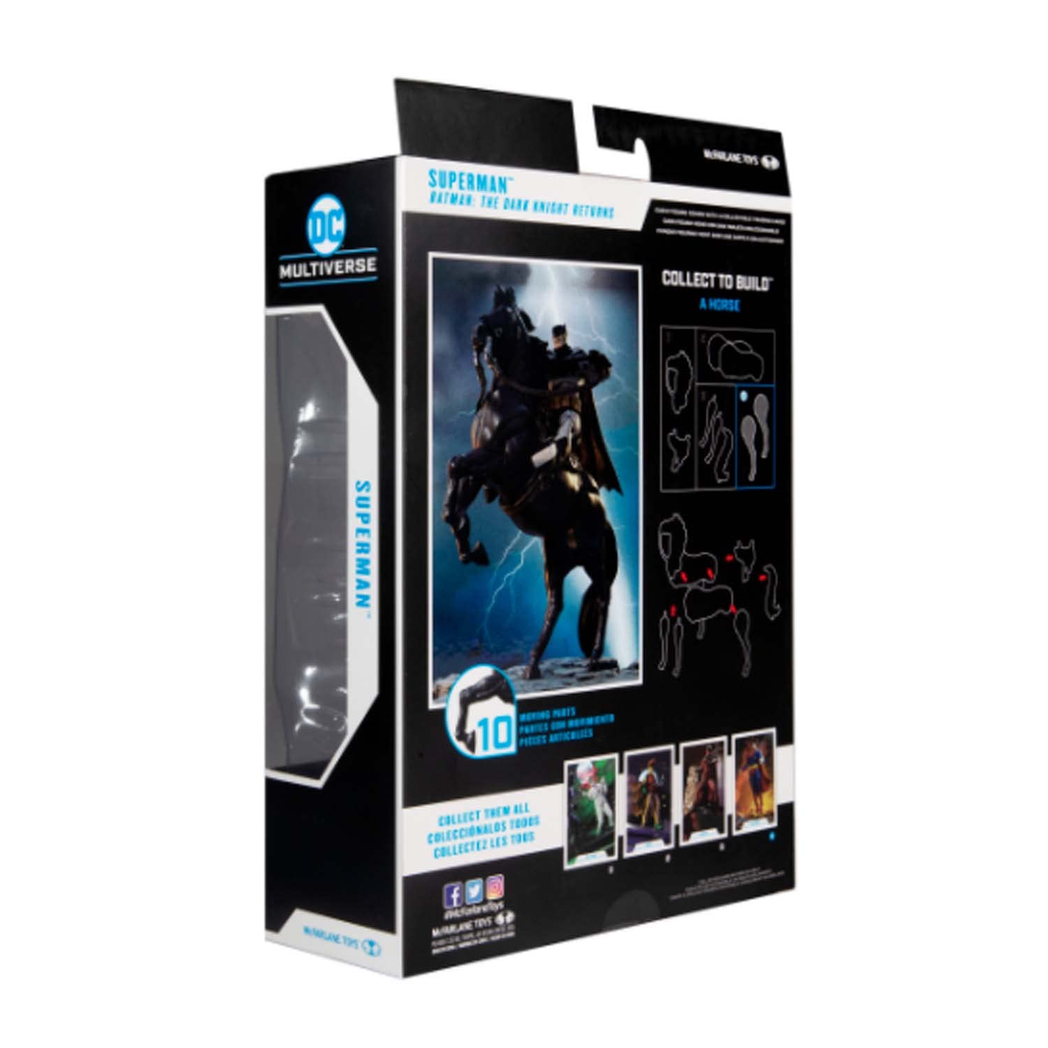 McFarlane Toys DC Multiverse The Dark Knight Returns Superman 7" Action Figure with Build-A Horse Parts & Accessories
