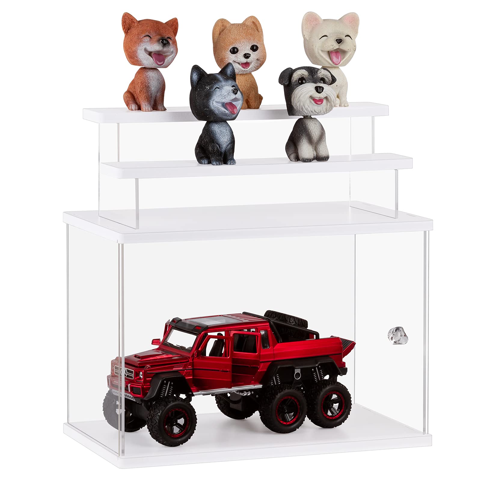 LileZbox Acrylic Display Case, Display Box, Versatile Collectibles Display Showcase for Action Figures Toys,1 Pack