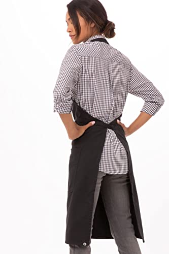 Chef Works Unisex Rockford Bib Apron, Steel Grey, One Size