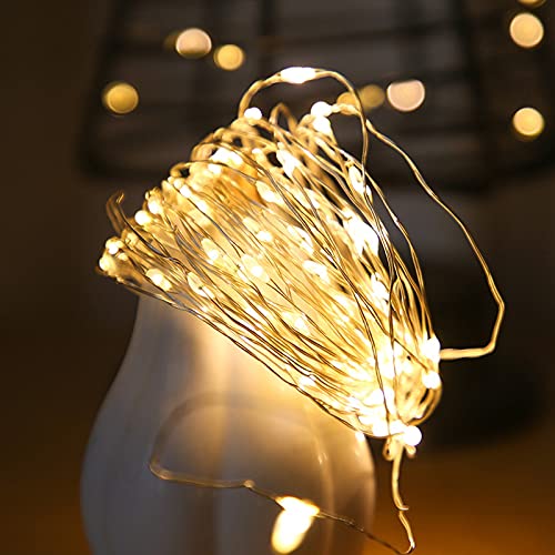 KBSN LED String Lights, Solar String Lights, Copper Wire Solar Garden Lights with 8 Modes, Waterproof Indoor/Outdoor Fairy Lights for Garden, Home, Wedding, Party