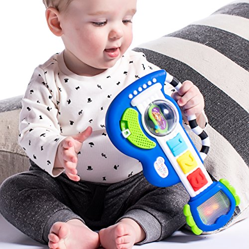 Baby Einstein Rock, Light & Roll Guitar Musical Toy, Ages 3 Months +