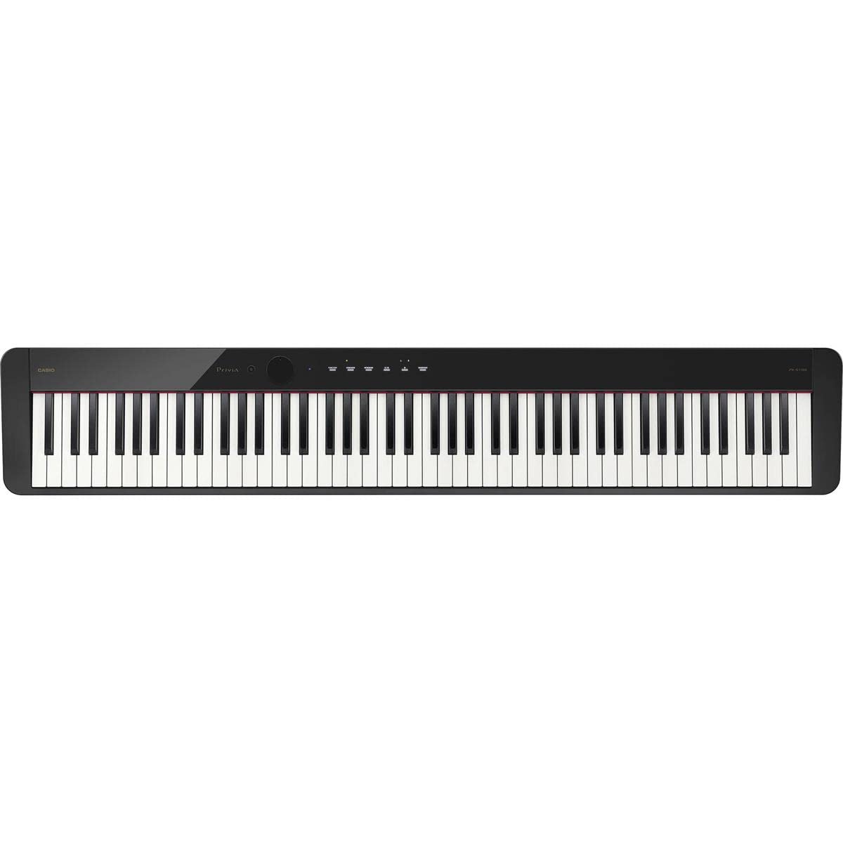 Casio PX-S1100 Privia 88-Key Slim Stage Portable Digital Piano with Bluetooth Adapter, Black Bundle with Studio Headphones, Keyboard Stand, Bench, Sustain Pedal