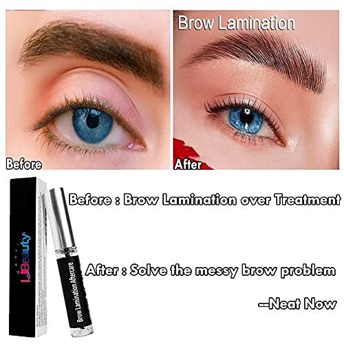 Brow Lamination Aftercare, Eyebrow and Eyelash Lift Conditioner, Lash Perm Nutrition, Keratin Filler Saves Burning Lashes & Brows, Fixing Gel for Lifting/Tint/Wax Treatment| 100-Day Supply