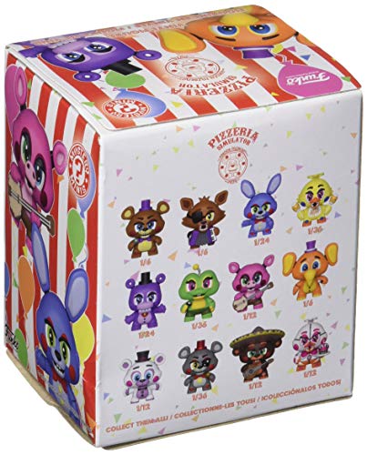Funko Mystery Mini Blind Box: Games: Five Nights at Freddy's (FNAF) 6: Pizzeria Simulator: PDQ - Rockstar Foxy - (CDU 12) - FNAF Pizza Simulator - Collectible Vinyl Figure - Gift Idea and Display