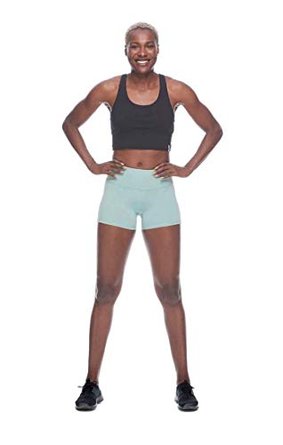 Body Glove Active Women's GET Shorty Performance FIT Activewear Short, Pale Pine, X-Small