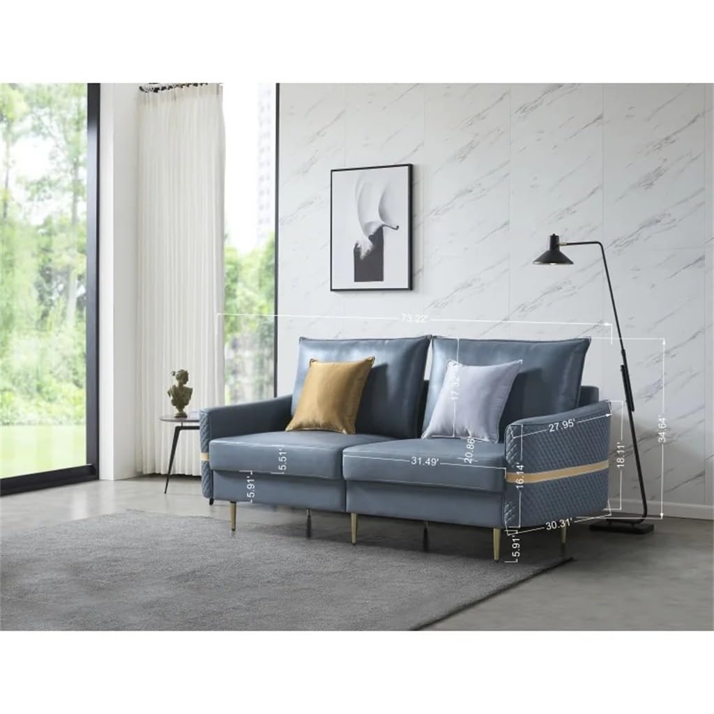 BHVXW 73.22" Loveseat Sofa Couch, Heavy Duty Sleeper Sofa for Small Spaces, Living Room, Easy to Install
