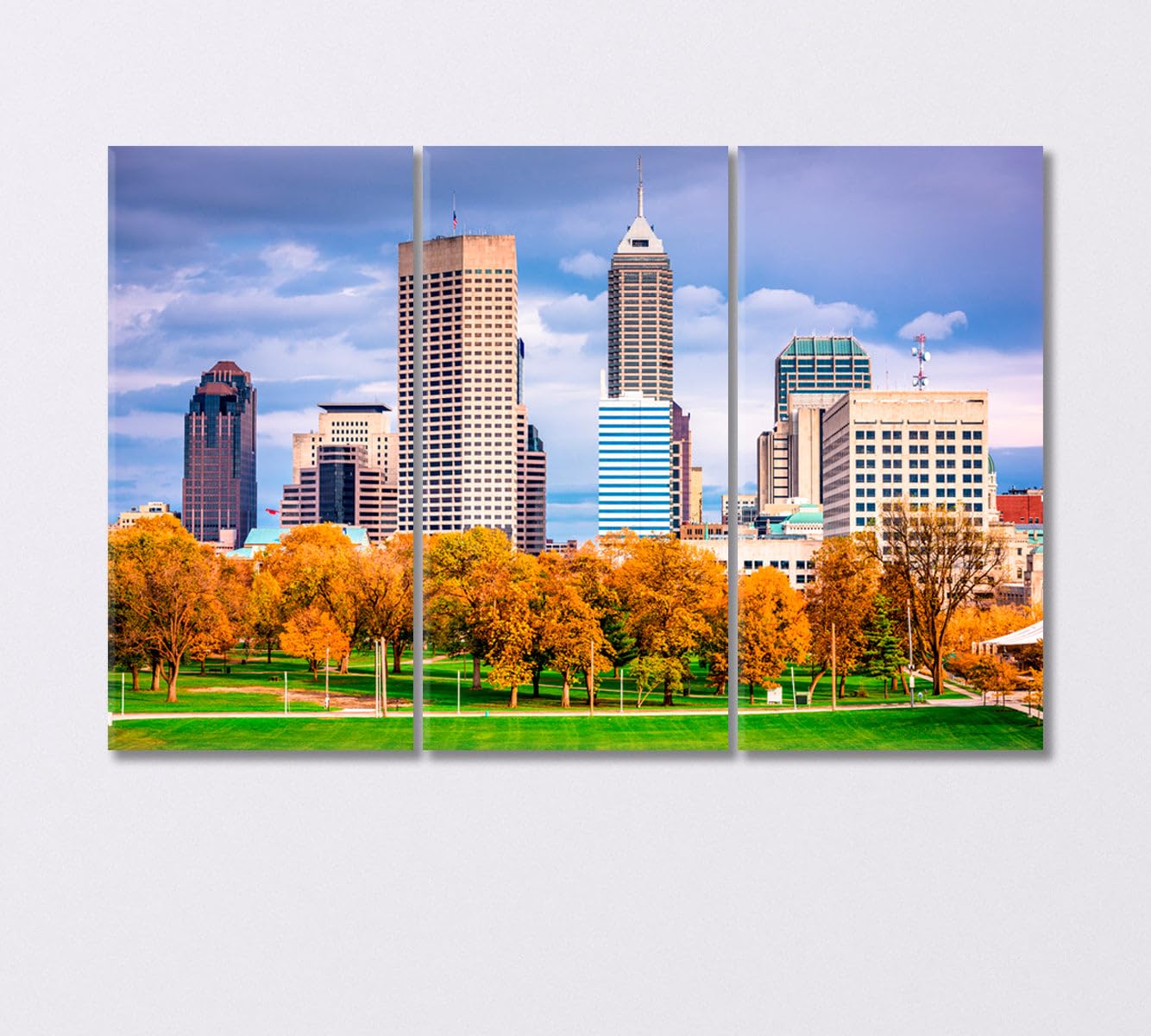 Autumn in Indiana USA Canvas Print 1 Panel / 36x24 inches