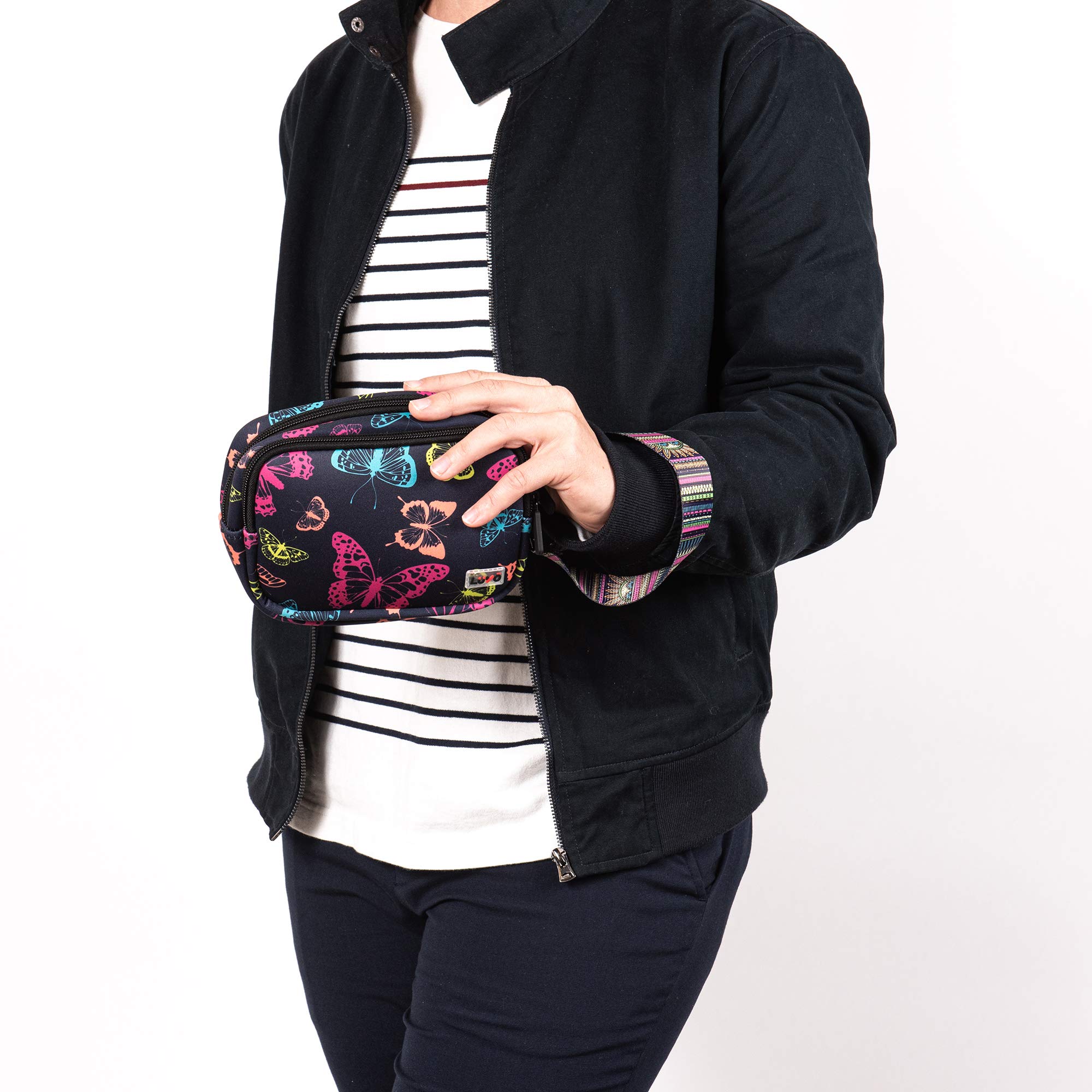 Luvo - Neoprene Mobile Wristlet Clutch Bags - Smartphone Holder Pouch - Swirl