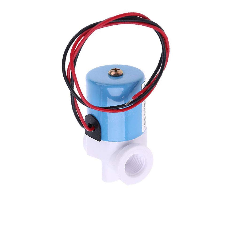 Beduan 1/4" Electric Water Solenoid Valve for Pure Filter System DC 12V（Pack of 1)