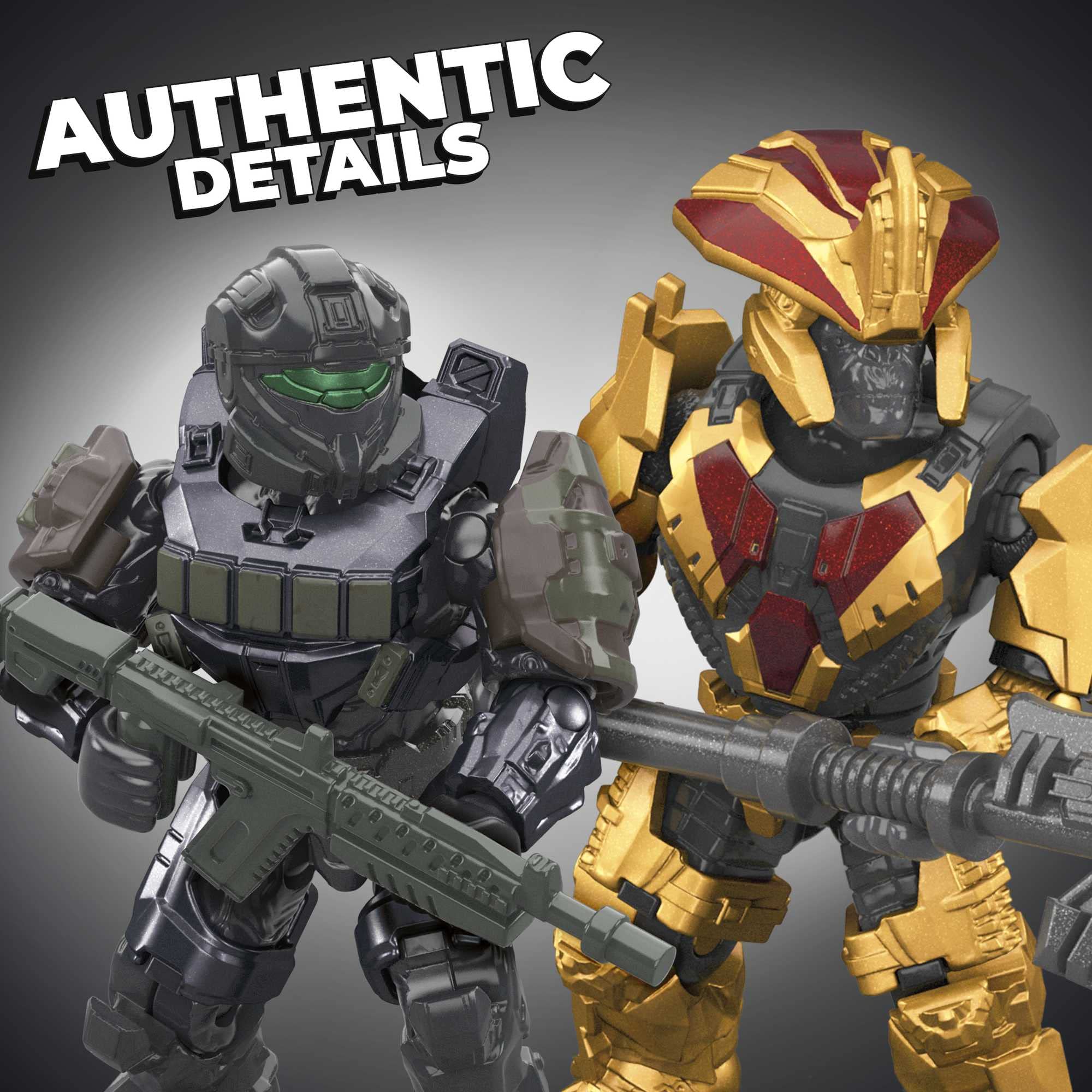 MEGA Halo Infinite Toy Building Sets, Banished Garrison Pack with 6 Micro Action Figures, Accessories and Buildable Rocket Launcher