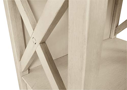 Signature Design by Ashley Bolanburg Cottage Chic Display Cabinet or Bookcase, Antique White