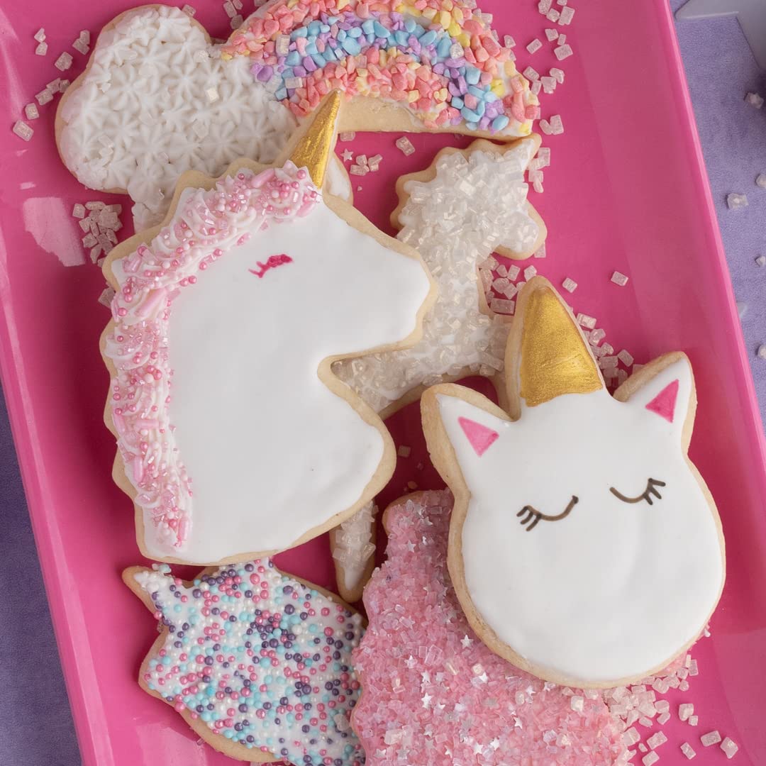 Cookie Cutter Kingdom, Unicorn Themed Cookie Cutter Set, 7 Piece Set, Cookie Cutters Shape, Biscuit Fondant Cutters for Party Decorations (Unicorn Set - 7 Pack)