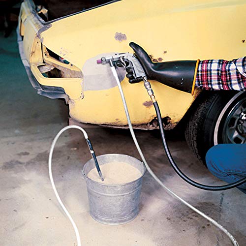 Eastwood Sand Blasting Gun Assembly Ceramic Nozzles For Marble Engraving With 15 in. Suction Hose Pick Up Tube & Clamps Blast Out Of A Bucket Kit