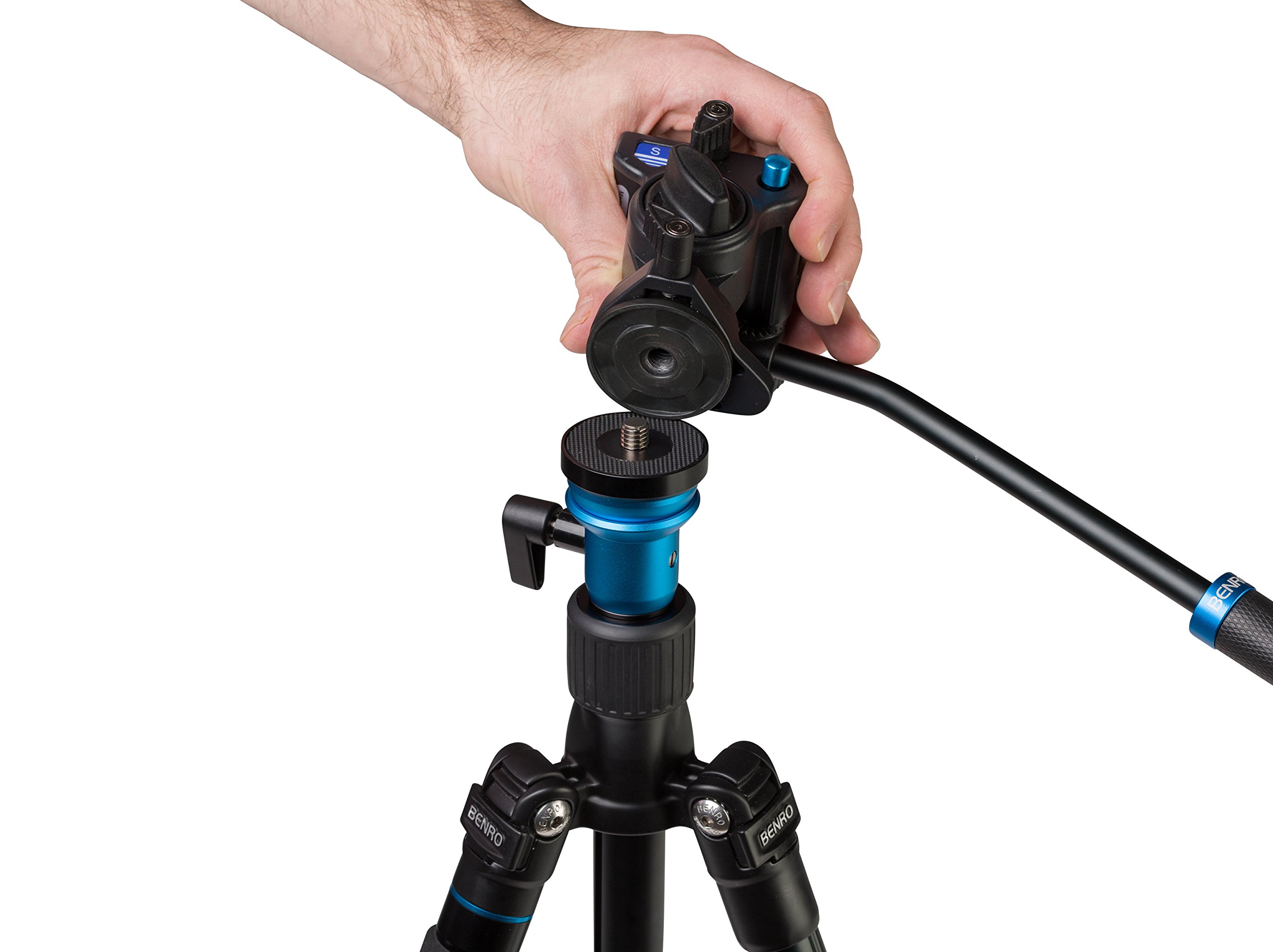 Benro Aero 7 Carbon Fiber Travel Video Tripod Kit with S7 Video Head (C3883TS7)