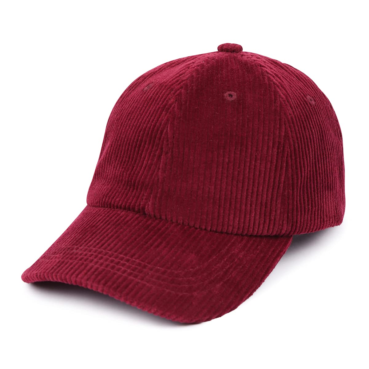 Casual Baseball Cap - Sun Visor Corduroy, Plaid, Leopard Animal Print Hat Adjustable (Baseball Cap - Corduroy Brown)