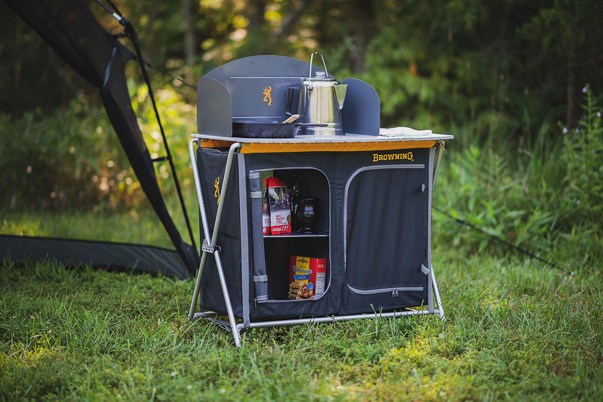 Browning Camping Basecamp Cook Station, Black/Silver