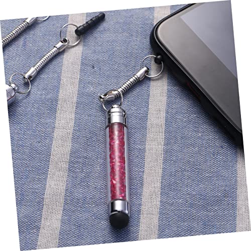 Hemobllo Mini Stylus Pen - 8 Pcs Crystal Capacitive Stylus Universal Touch Screen Pen Portable Stylus Pens with 3.5mm Jack Stylus for Smartphones Tablets Touch Screens (Random Color)