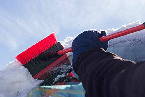SubZero 3512PBT 35" Pivoting Head Extendable Snowbroom with Integrated Foam Squeegee and Ice Scraper (Colors may vary)
