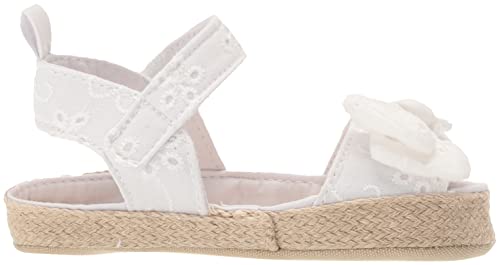 Gerber baby girls Espadrille Sandal Crib Shoe, Eyelet, 3-6 Months Infant US