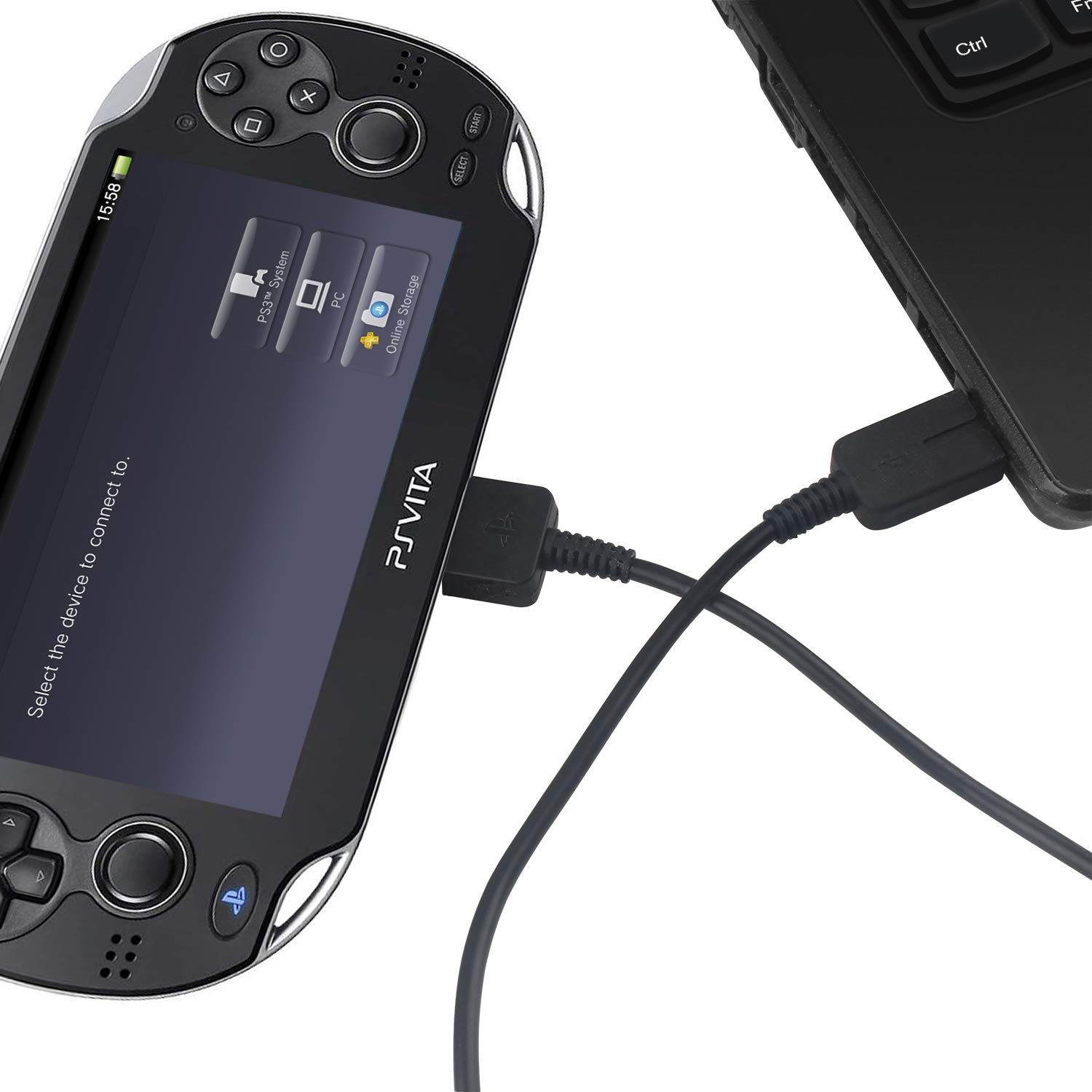 Funturbo Upgraded PS Vita Charger Cable, PlayStation Vita Charging Cable PSV 1000 USB Data & Power Charger Cord 3.3 ft