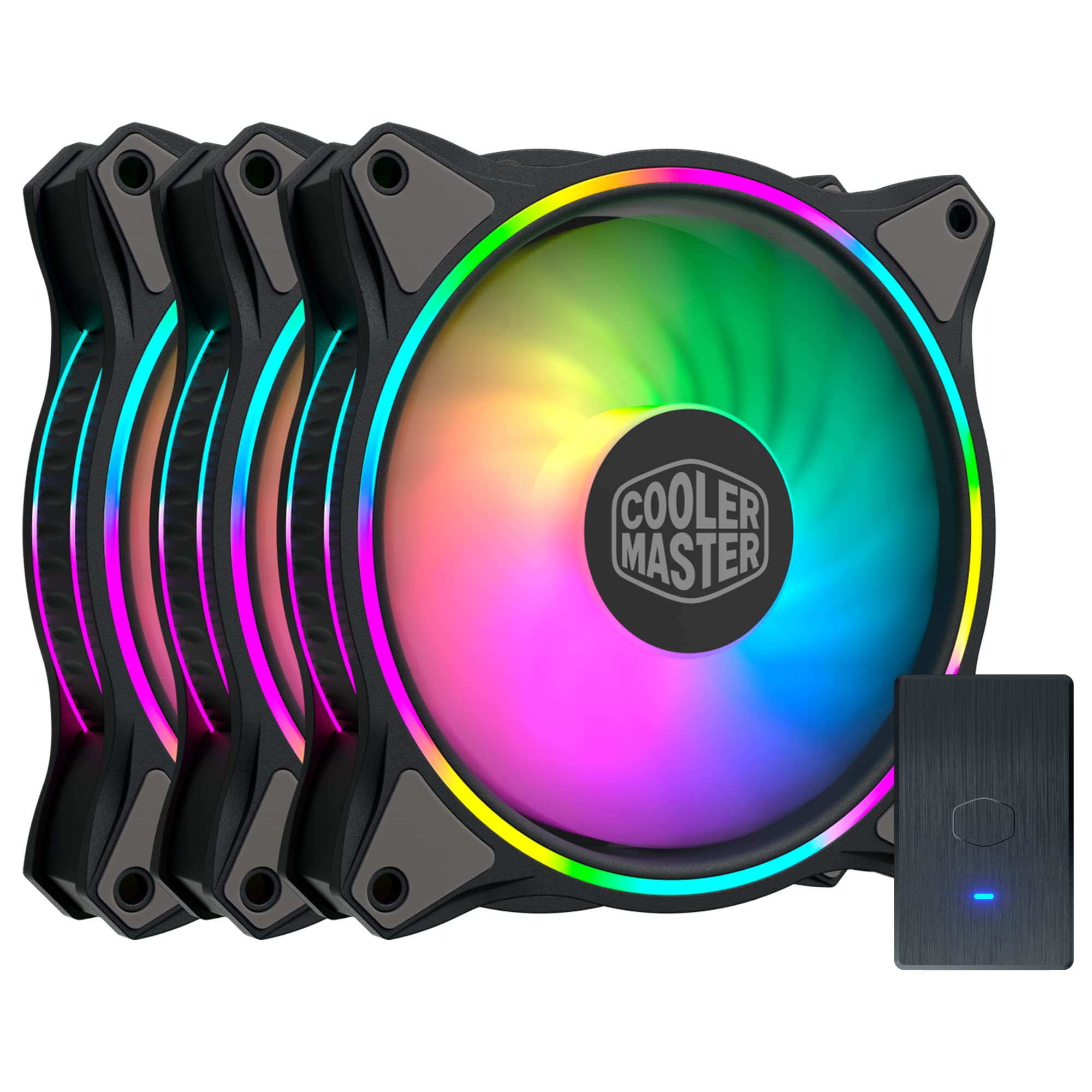 Cooler Master MasterFan and MasterLiquid CPU Cooling Bundle | 120mm ARGB Fans + 240mm AIO Liquid Cooler