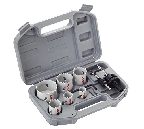 Bosch Accessories 9. Universal Hole Saw Set (Metal, Wood, Plastic, Diameter 24/27/32/35/40/52 mm, Impact Drill Accessories)