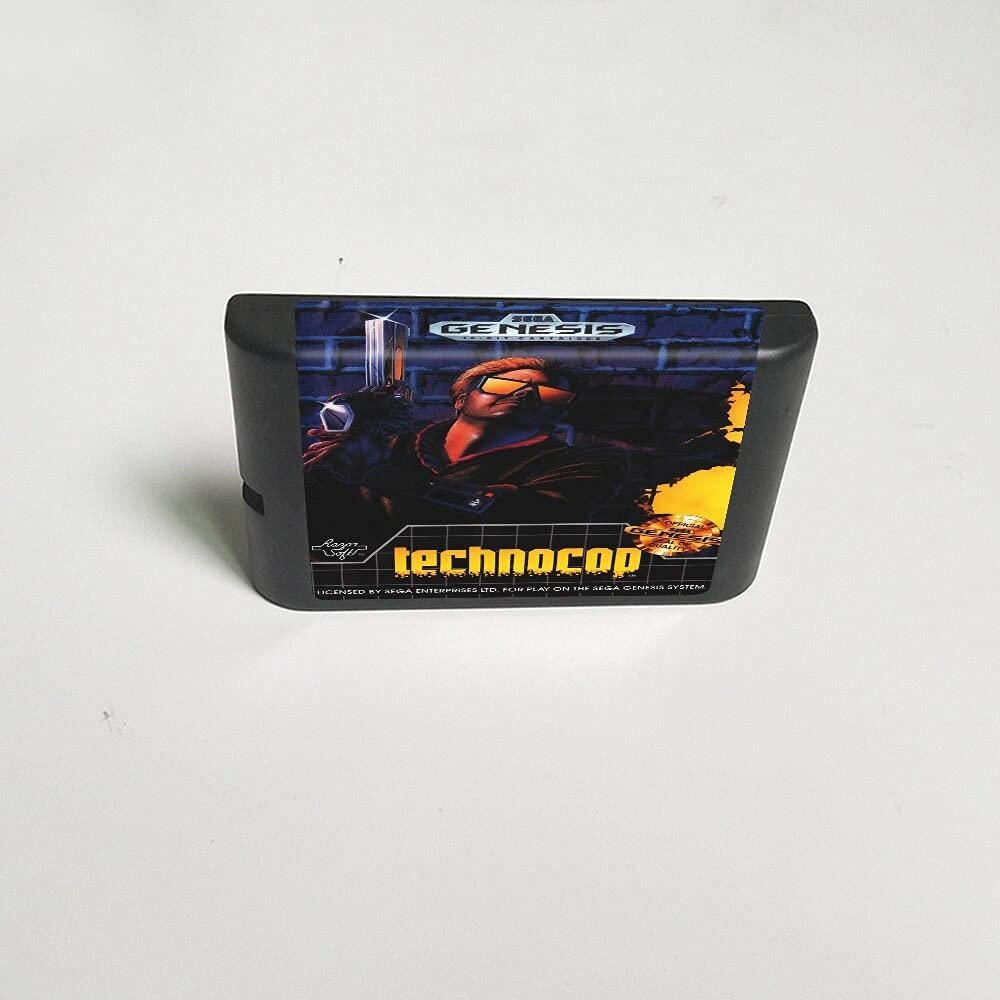 Lksya Technocop - 16 Bit MD Game Card for Sega Megadrive Genesis Video Game Console Cartridge (Japan Shell)