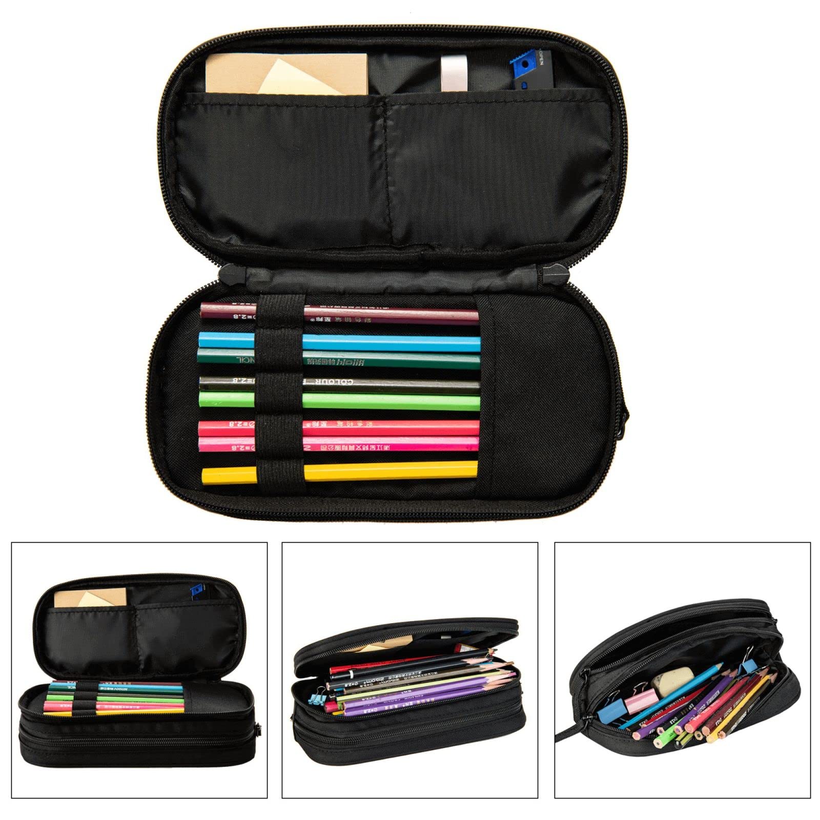 Luja Dling #7 Mbappe #10 Big Capacity Pencil Pen Case For Office College Large Storage High Capacity Bag Pouch Holder Box Makeup Bag