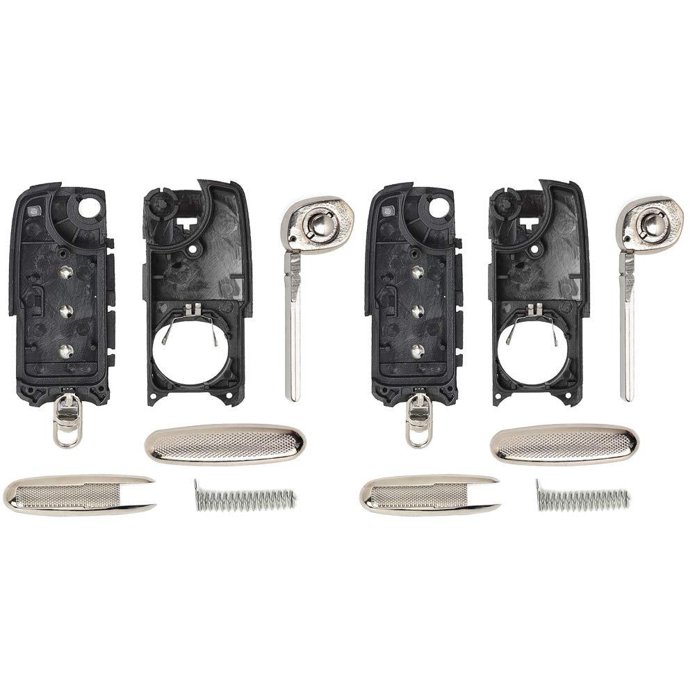 Beefunny New Replacement Uncut Folding Remote Key Shell Case Fob 3 Button for Bentley Continental GT GTC 2006-2010(1)