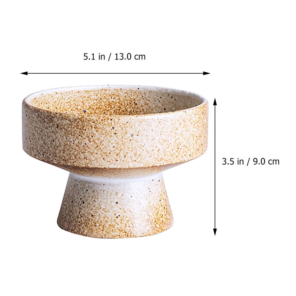 Cabilock 1pc Fruit Tray Cake Serving Stand Centerpiece Bowl Salad Fruit Bowl Cake Serving Platter Chip Bowl Cupcake Display Stand Storage Tray for Snack Fruit Ceramics Porcelain Plate Candy