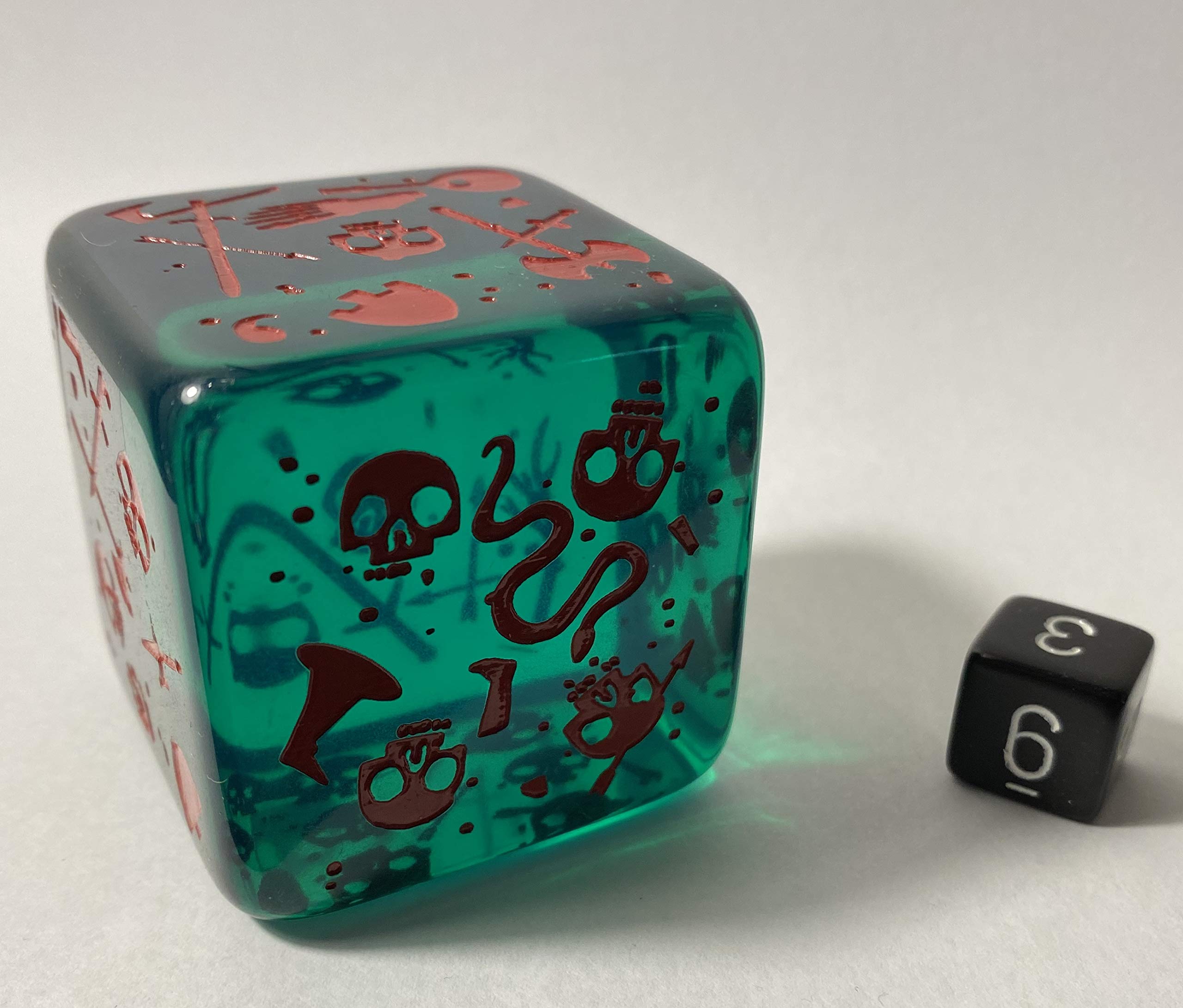 Massive Gelatinous Cube by Severed Books - 51mm Mini and Die - Six-Sided Dice - DND - Pathfinder RPG Roleplaying Game