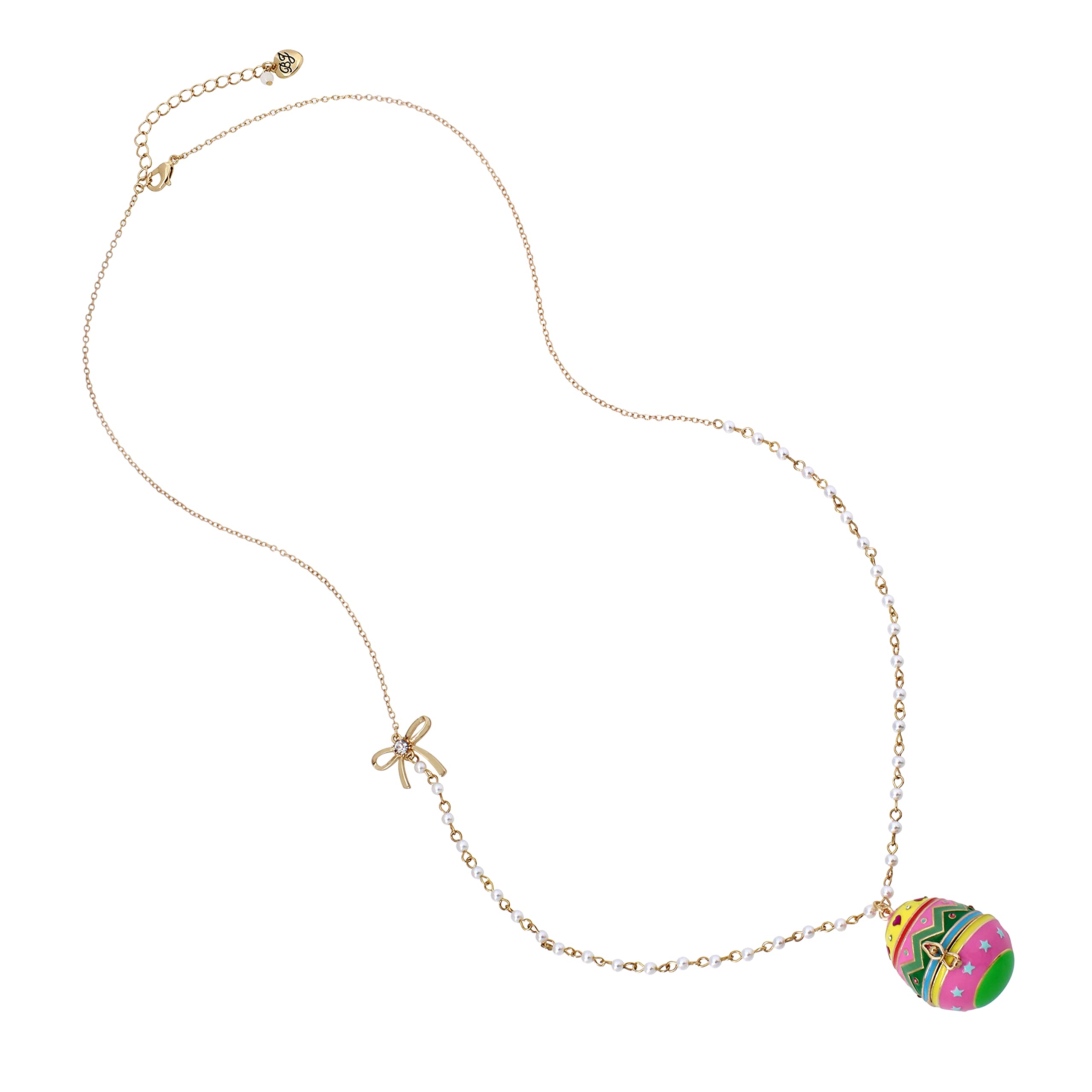 Betsey Johnson Egg Pendant Necklace