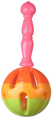 Super Bird Creations SB1054 Maraca Rattle Bird Foot Toy, Medium/Large Bird Foot Toy, 6" x 2.5"