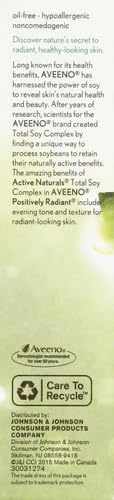 Aveeno Positively Radiant Daily Face Moisturizer with Broad Spectrum SPF 15 Sunscreen and Soy Extract, 4 fl. oz