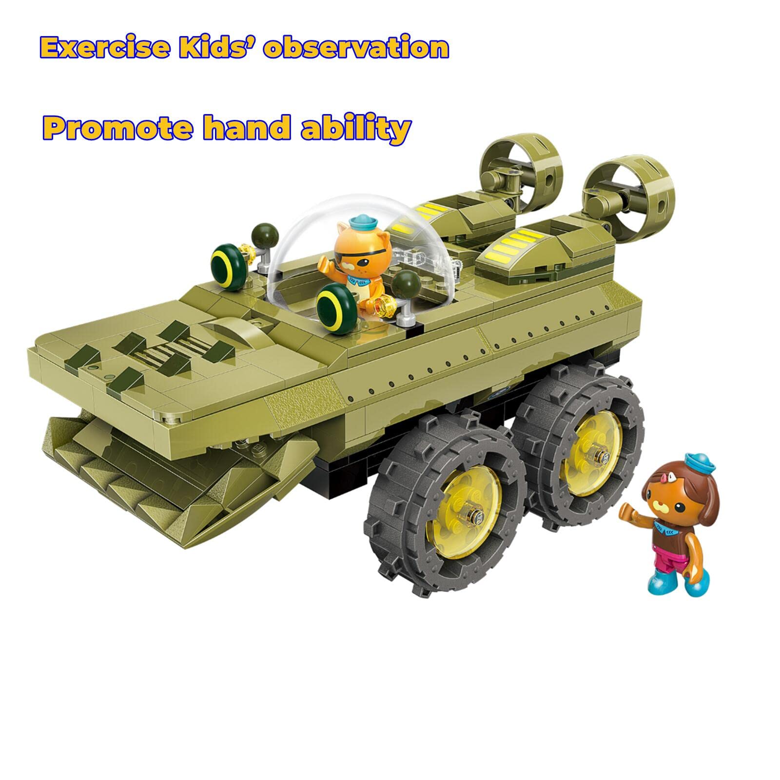 Building Block Toy for GUP-K Alligator Vehicle & kwazii shellington 330pcs Building Brick for Kids Best Gift