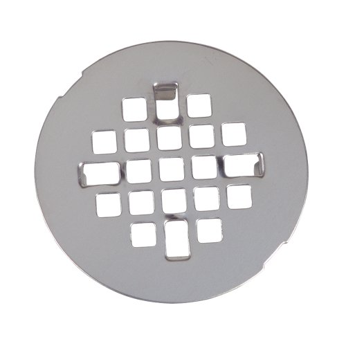 DANCO Easy-to-Install Snap-In Shower Drain,Stainless Steel, 4-1/4-Inch, 1-Set (89088), Single, Stainless-steel, Twin