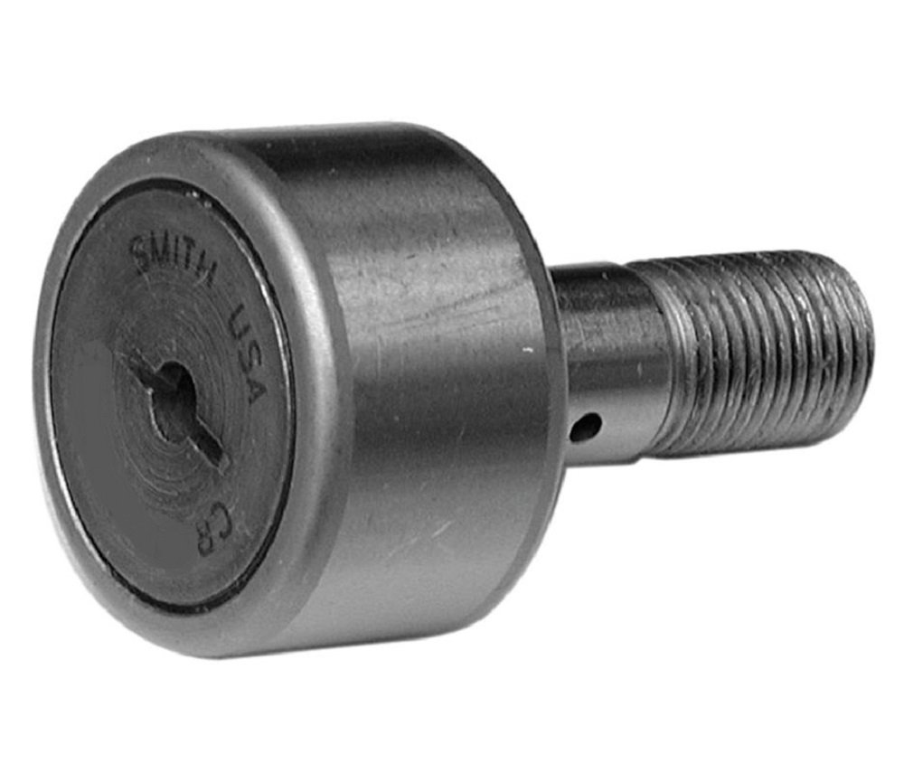 Smith Bearing CR-1 3/4 Cam Follower Needle Roller Bearing, Regular Stud with Screwdriver Slot, Unsealed, 1.750"