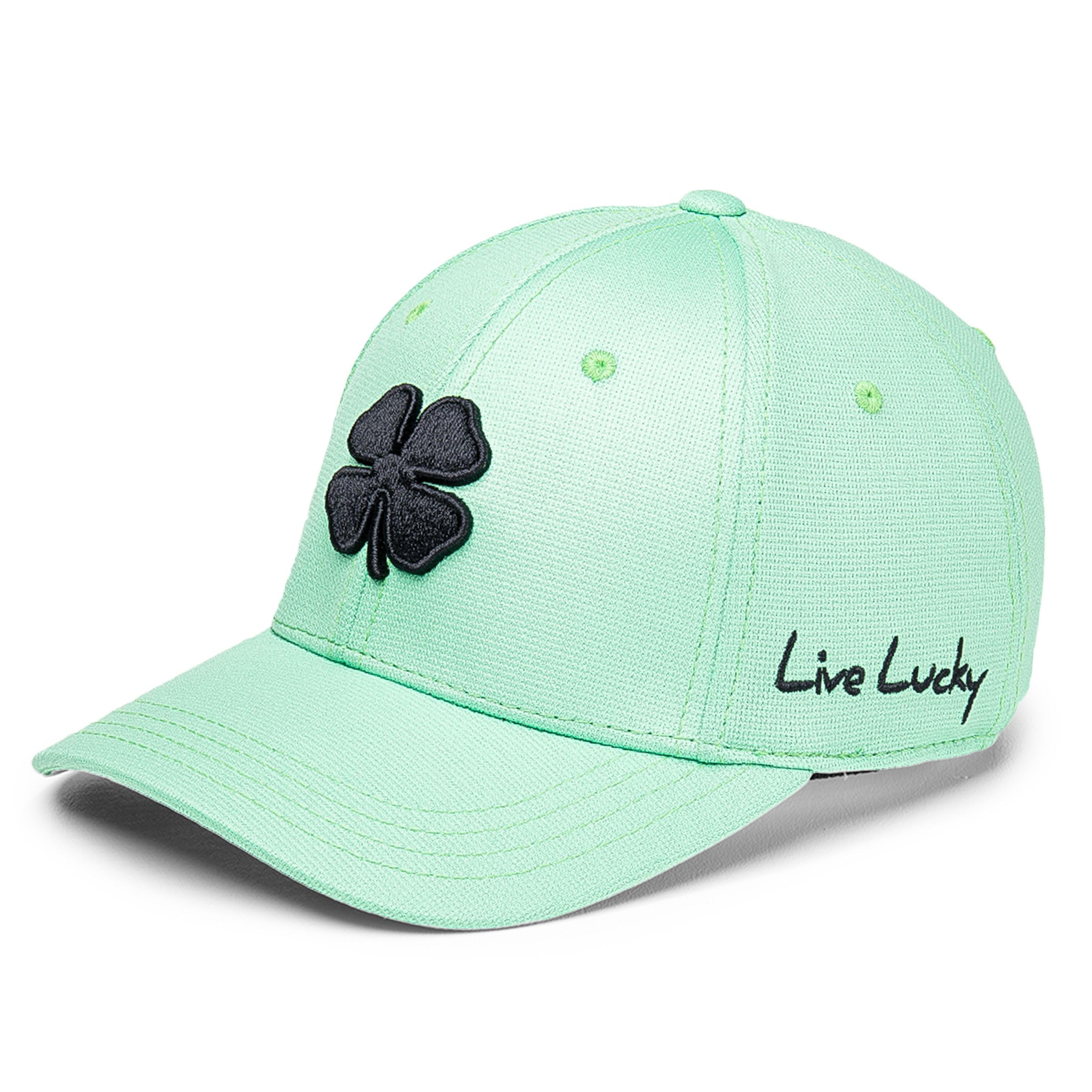 Black Clover Spring Luck Sky Fitted 6 Panel One Fit Tech Full Cloth Back Style Hat S/M