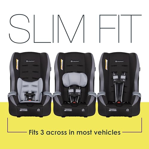 Baby Trend Trooper 3-in-1 Convertible Car Seat, Dash Black