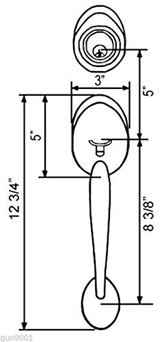 Furniture Satin Nickel Front Door Handleset for Entrance Round Knob - The Best