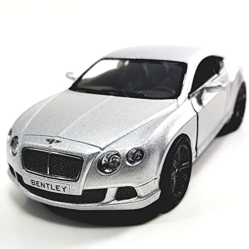 Bentley Continental GT Speed 2012 Chrome SilverHardtop 1/38 Scale